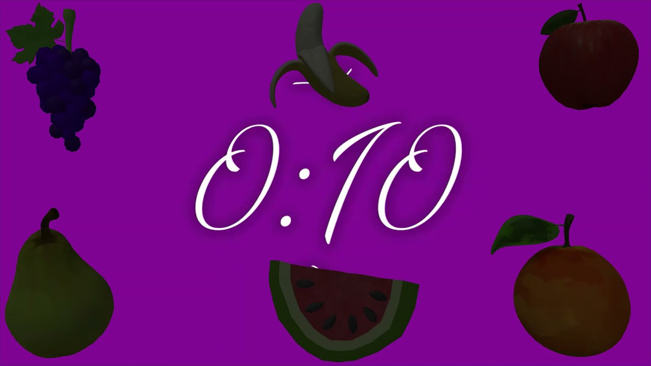 10 Seconds Fruits Timer - YouTube