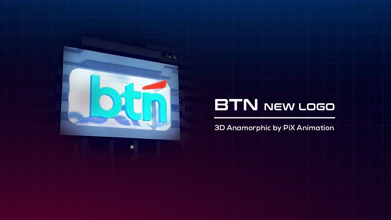 New Logo Bank BTN 3D Anamorphic by PiX Animation - YouTube