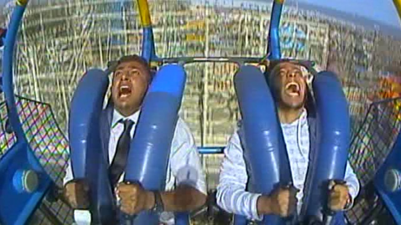ANOTHER HILARIOUS ROLLER COASTER REACTION - YouTube