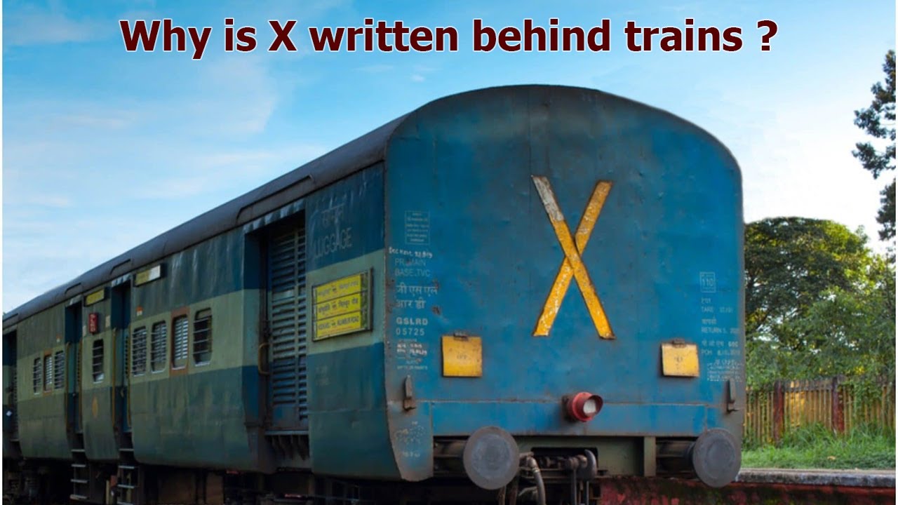 Why there is x sign behind train ? - YouTube