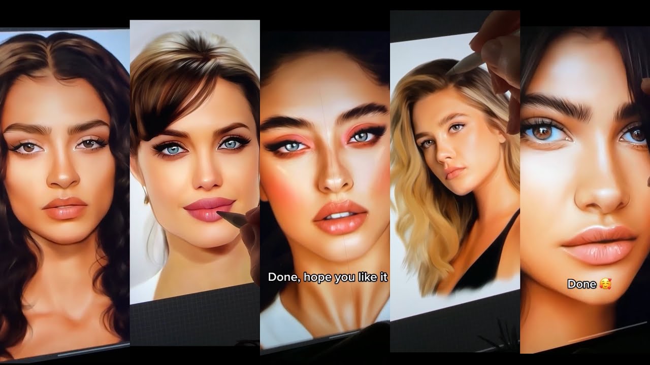 Digital portrait | Procreate | ylanast - YouTube