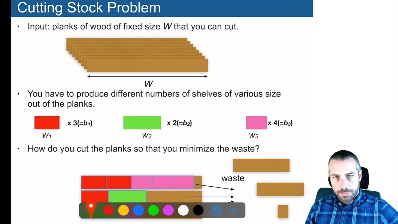 lecture5 01 cutting stock first model - YouTube
