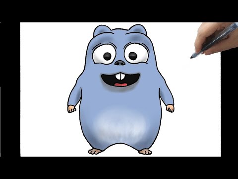 Lemming Drawing,Painting and Coloring for Kids & Toddlers, Easy Drawing ...