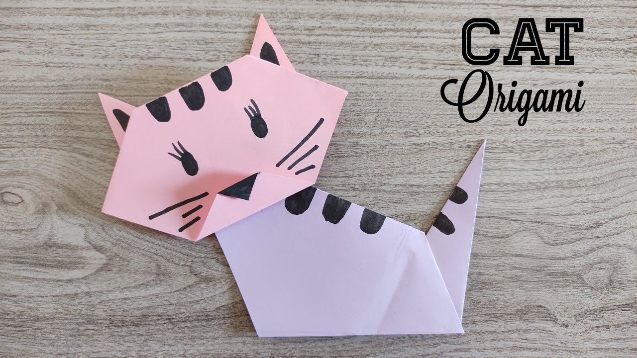 How To Make Cat Origami | Paper Cat | Paper Art | Arts & Crafts ...