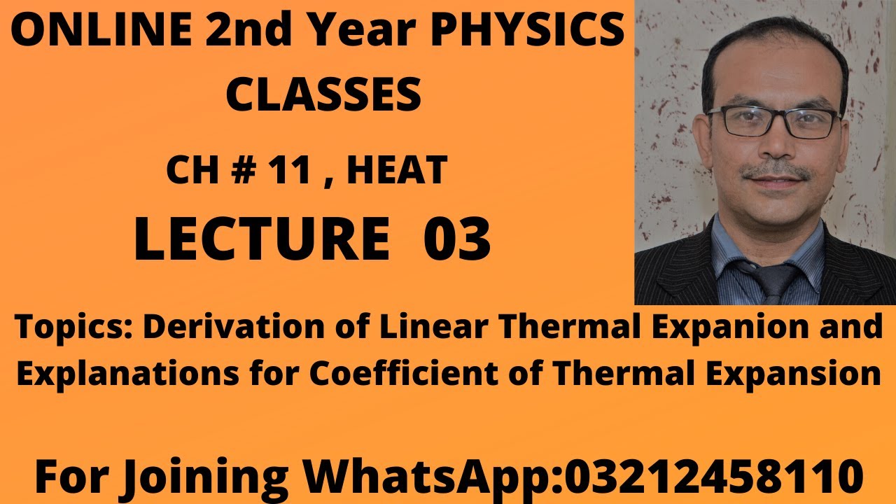 Online Physics Class, Zoom App, 2nd Year CH#11 Lecture 03. Linear ...