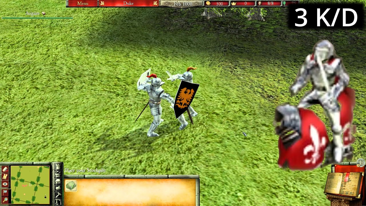 Stronghold 2 - The Secret to Knight Rushing - YouTube