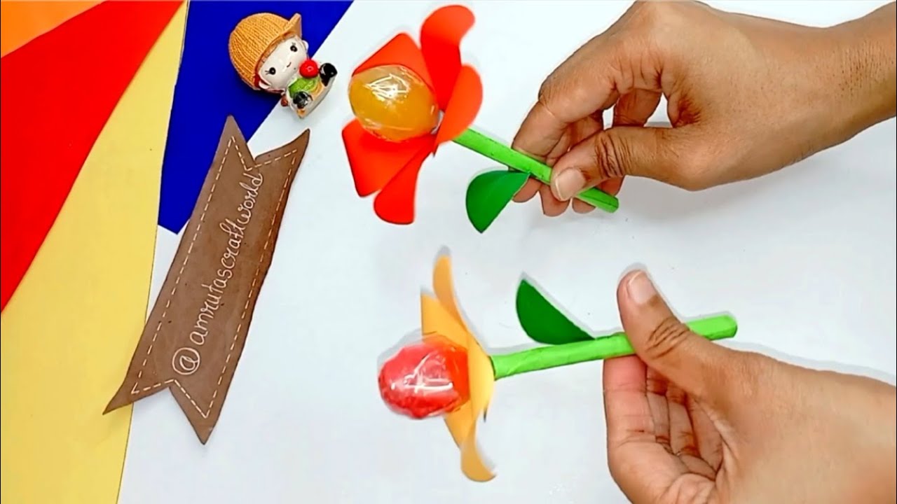 Candy wrapping unique idea/cute candy wrapping ideas with paper/easy ...