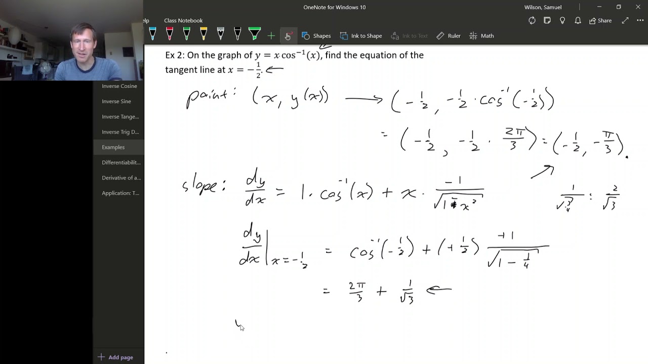 3 7 2 Inverse Trig Examples YouTube 3 7 2 Inverse Trig Examples YouTube