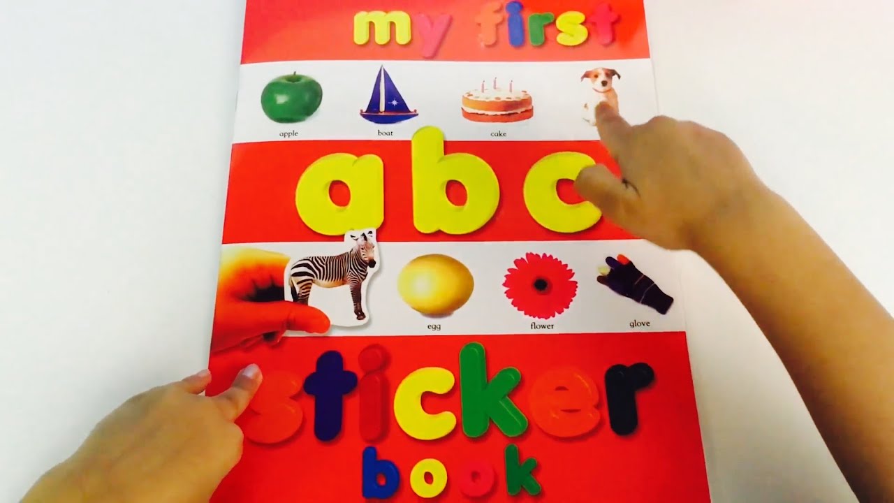 My First Alphabet LEARN abc Sticker Activity Book Recognise Letters ...
