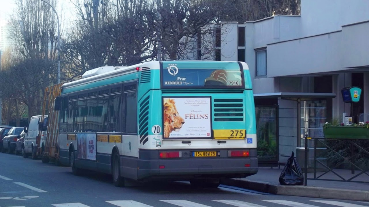 BUS 275 RATP (Articulé) - YouTube