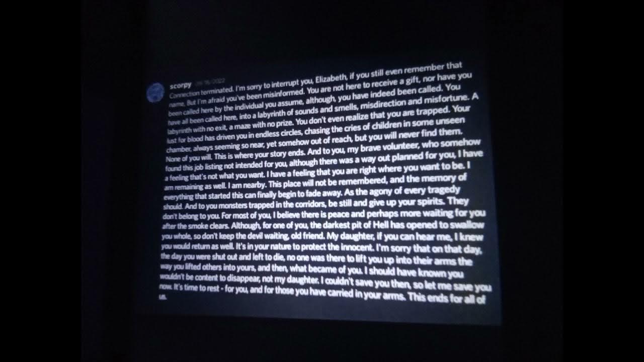 connection terminated - YouTube