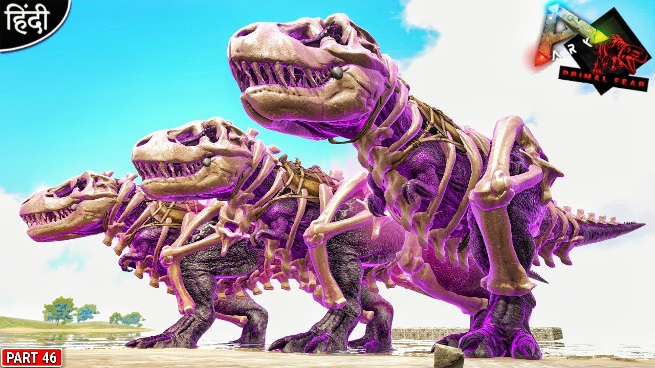 Taming My Most Powerful Skeletonized Tyrannosaur Army 🔥🔥 : ARK Primal ...