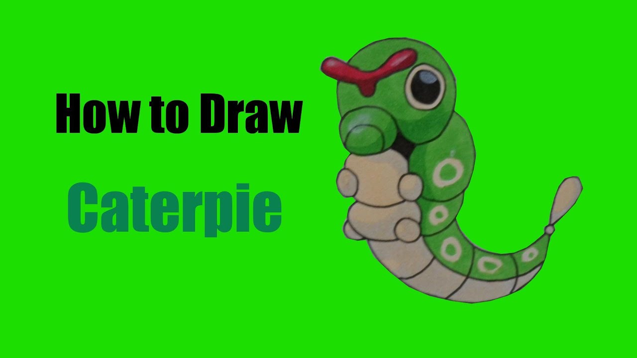 How to Draw Caterpie (Pokémon) - YouTube