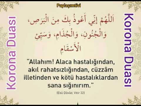 KORONA DUASI 🌹 SALGIN HASTALIKTAN KORUNMAK İÇİN OKUNACAK DUA 🌹