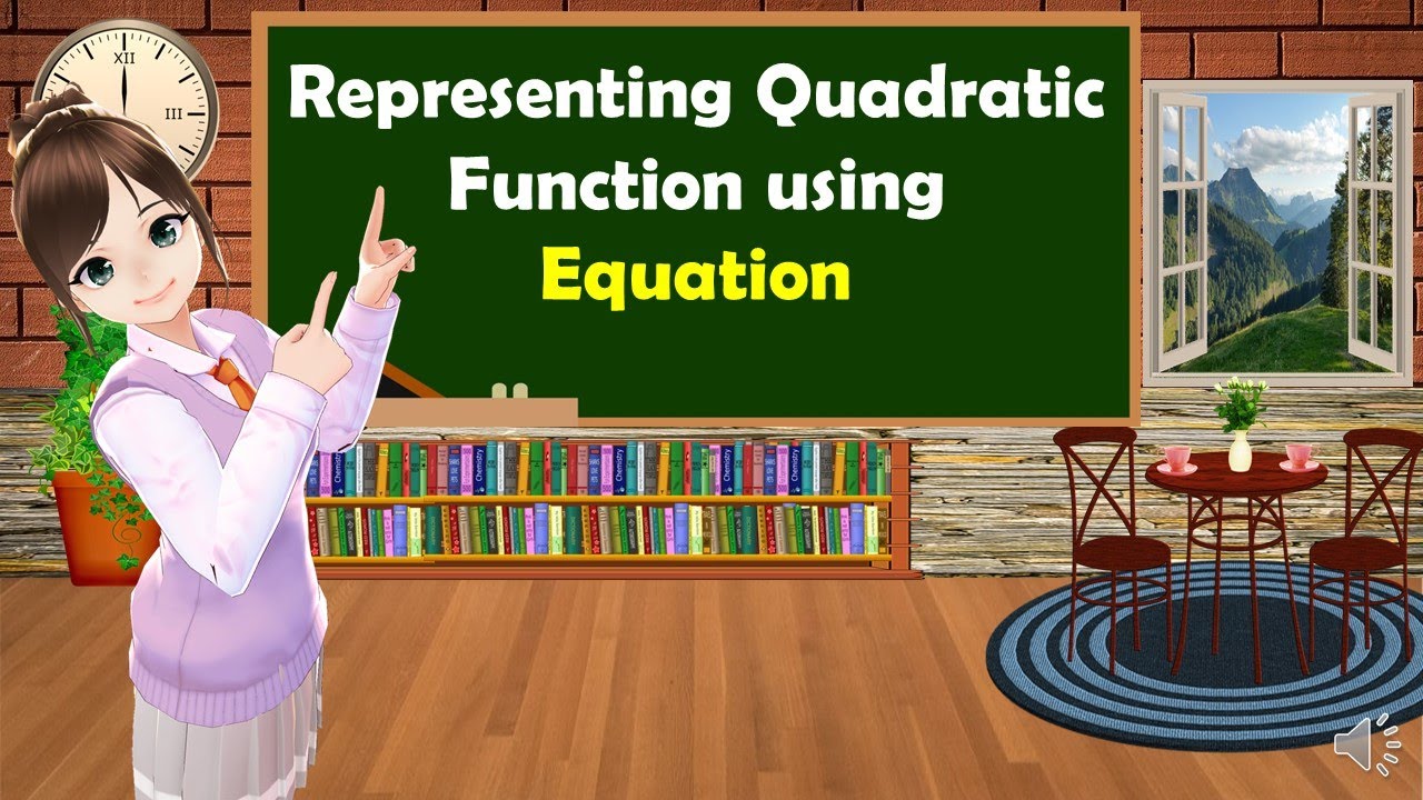 MATH 9 Representation of Quadratic Function Using Equations - YouTube