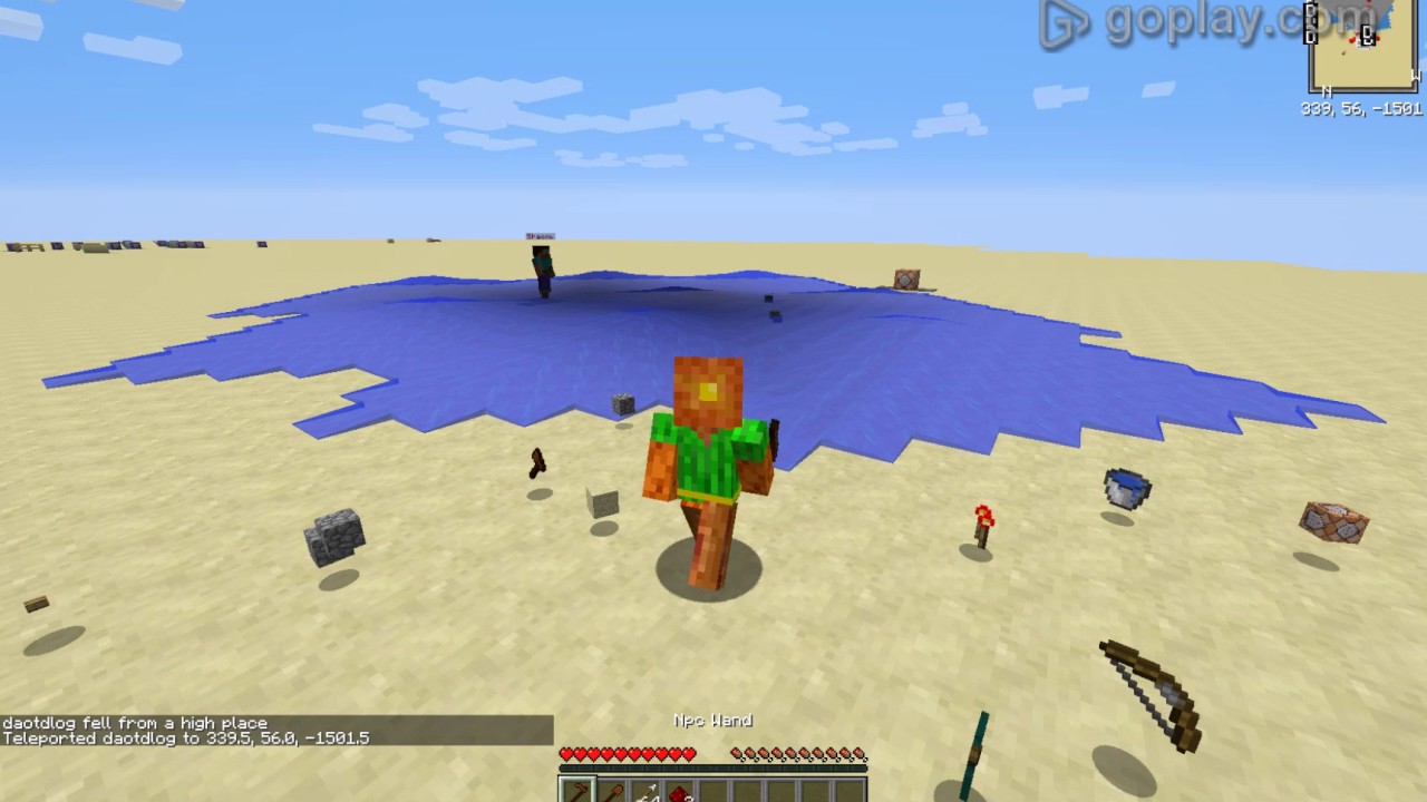 Minecraft Custom NPC Spleefing - YouTube