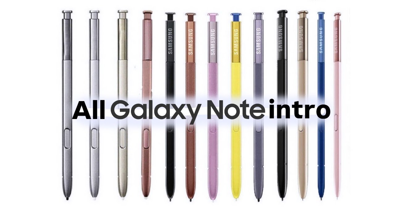 All Galaxy Note intro - YouTube