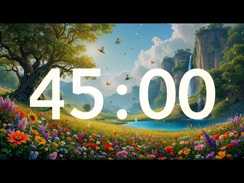 45 Minute Spring Timer with Relaxing Music ⏰
