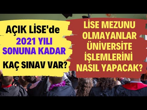 Açık Lisede  Bu Yıl Kaç Sınav Daha Olacak?