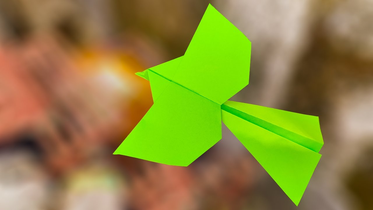 Paper Bird plane | Best origami paper Plane | How to make paper ...