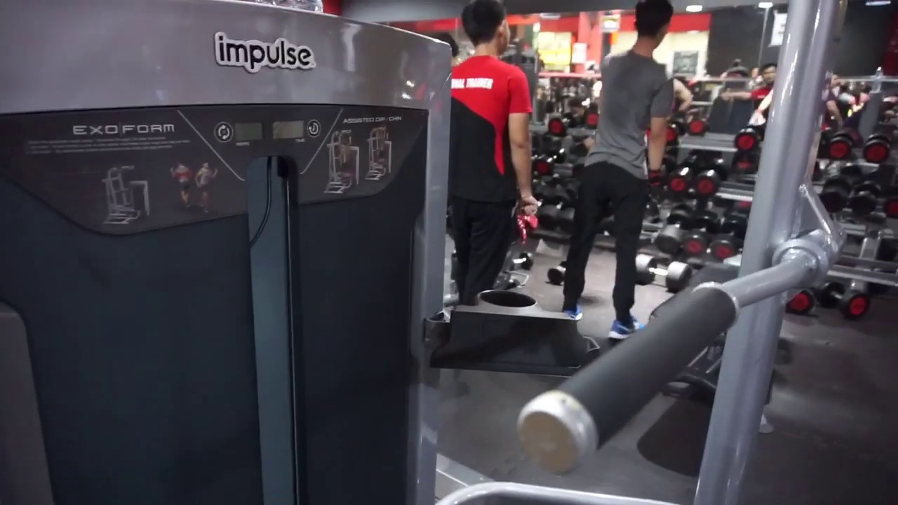 Impulse Chin Dip Machine Alat Fitness Import - YouTube