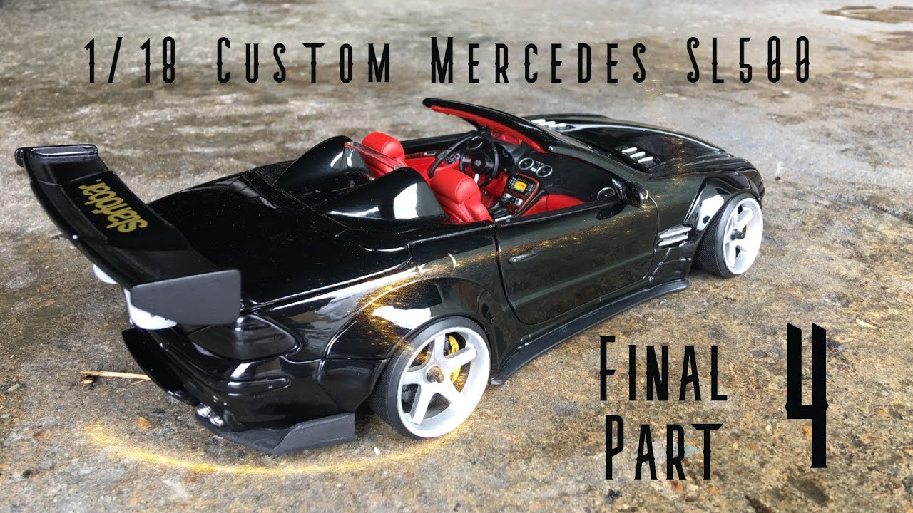 1/18 Custom Mercedes SL500 build step by step Part 4 - YouTube