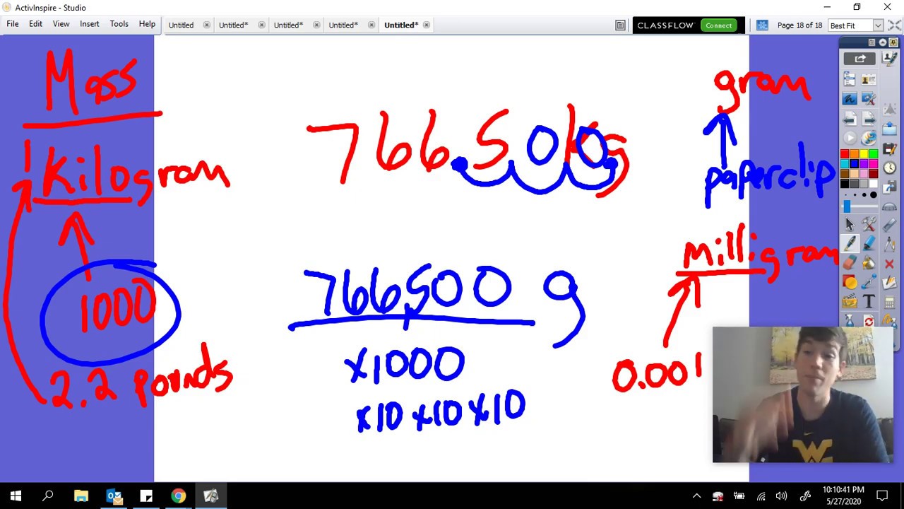 Trash Math: Using the Metric System for Mass - YouTube