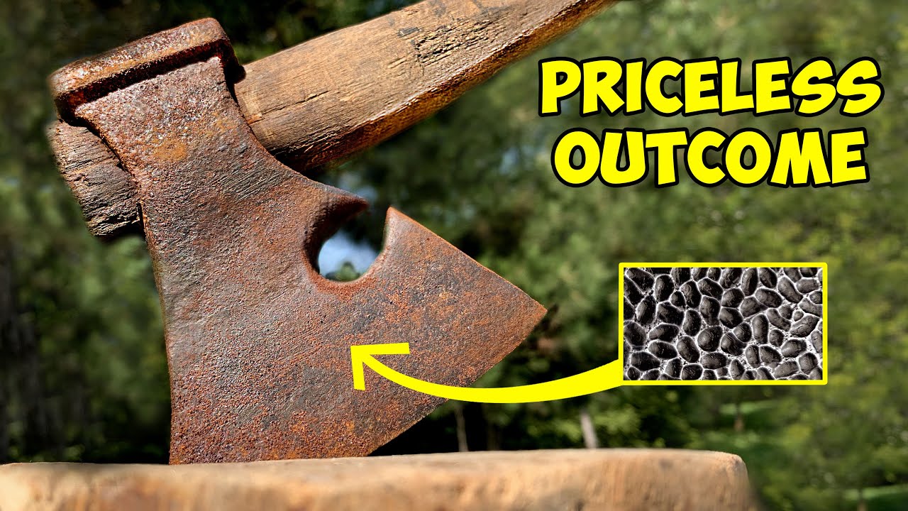 $12 Rusty Hatchet Restored into Something Amazing - YouTube