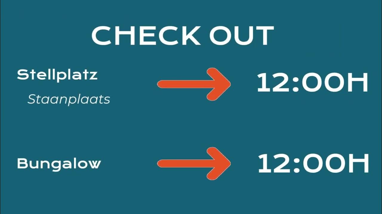 Check-in en check-out proces / Check-in und Check-out-Prozess - YouTube