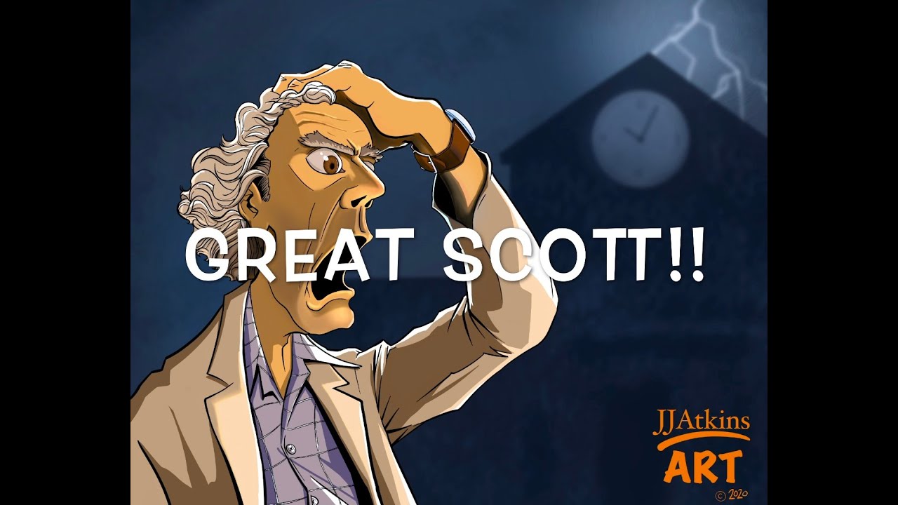 Great Scott! (or How to Draw Doc Brown from Back to the Future) - YouTube
