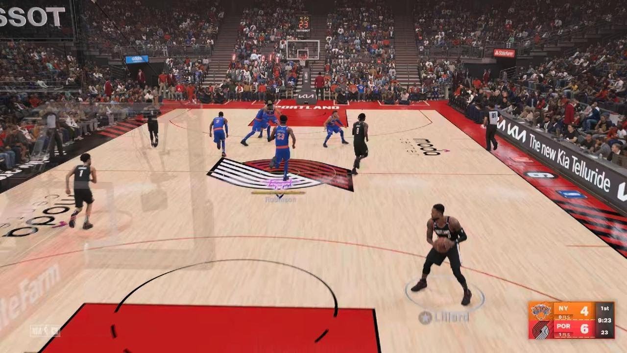 NBA 2K23: MyNBA (Start Today) - New York Knicks 18. Mar vs POR - YouTube