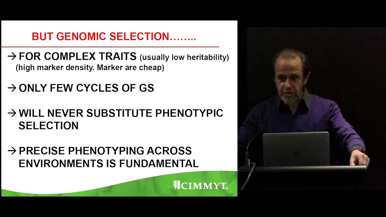 Genomic selection (GS) Session 1 - Part 1 of 2 – Jose Crossa - YouTube
