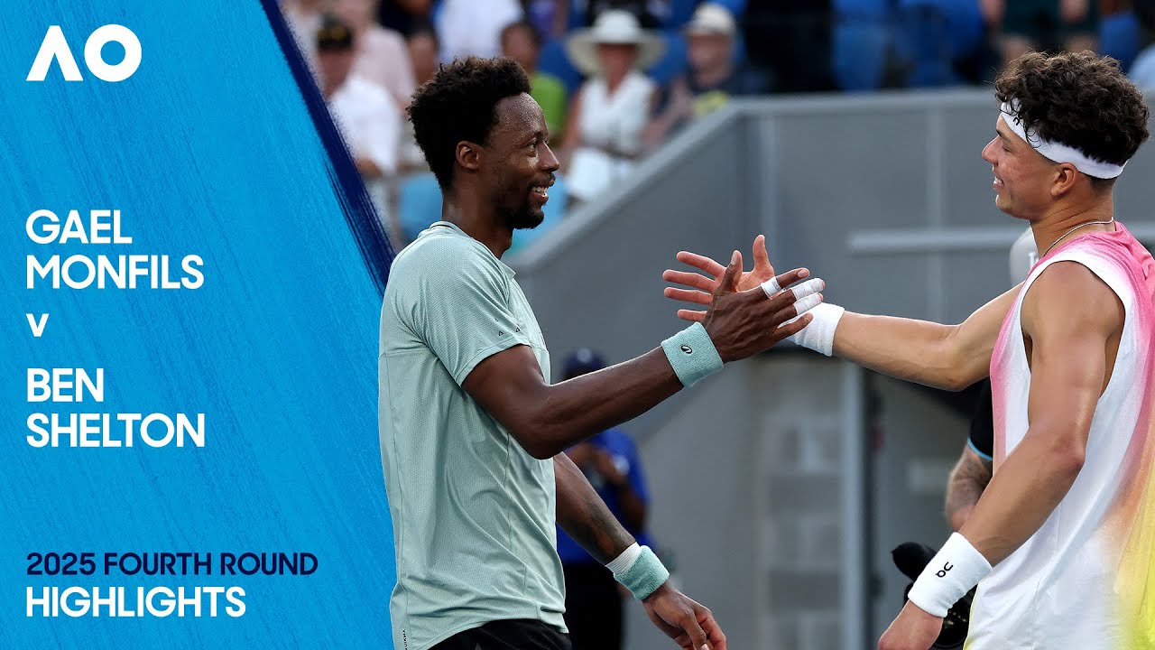 Gael Monfils v Ben Shelton Highlights | Australian Open 2025 Fourth ...