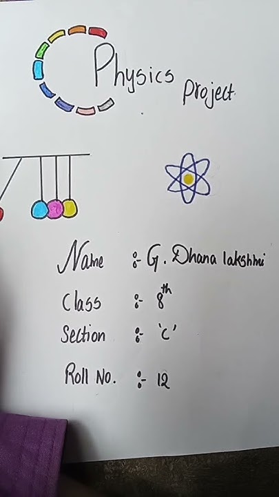 simple front page design in physics project - YouTube