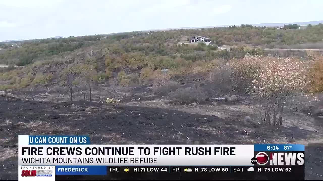 Firefighters continue the fight against Rush Fire - YouTube