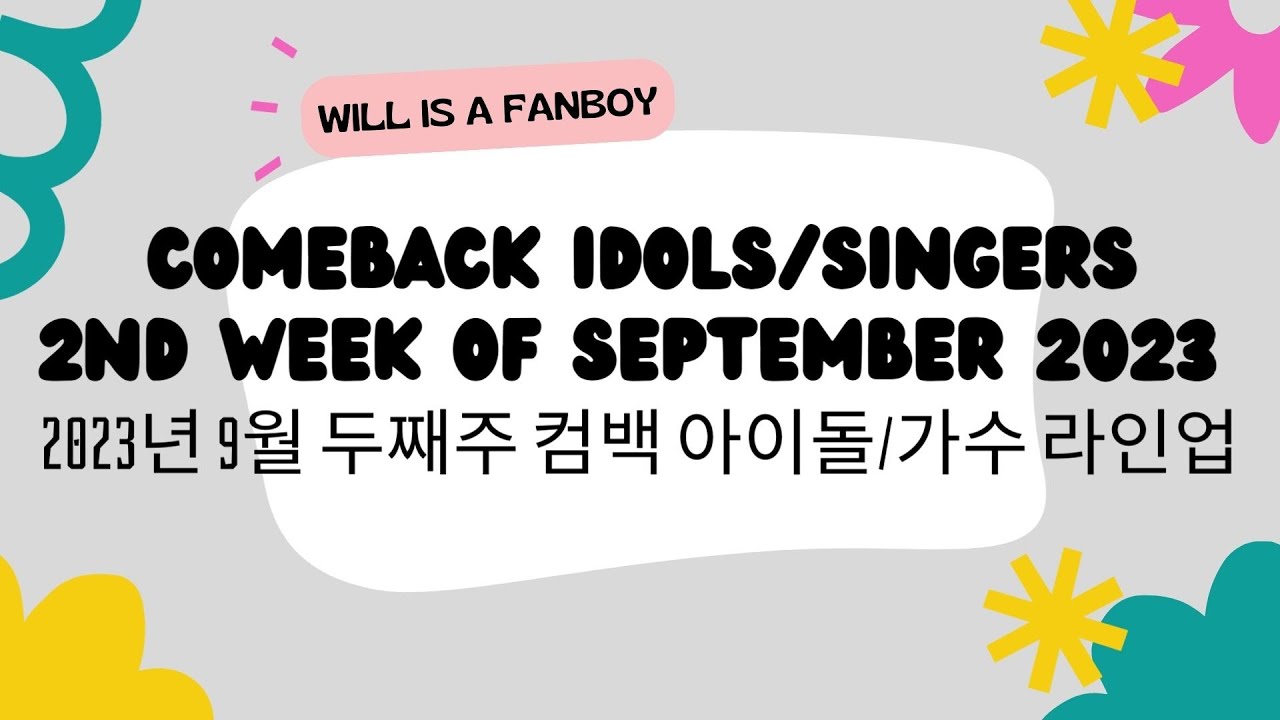 Comeback idols/singers | 2nd week of September 2023 | BTS V, RIIZE, Kim ...