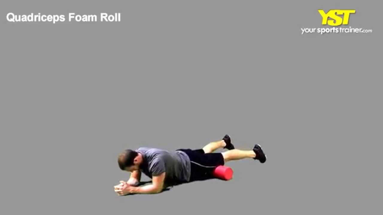 Quadriceps Foam Roll - YouTube