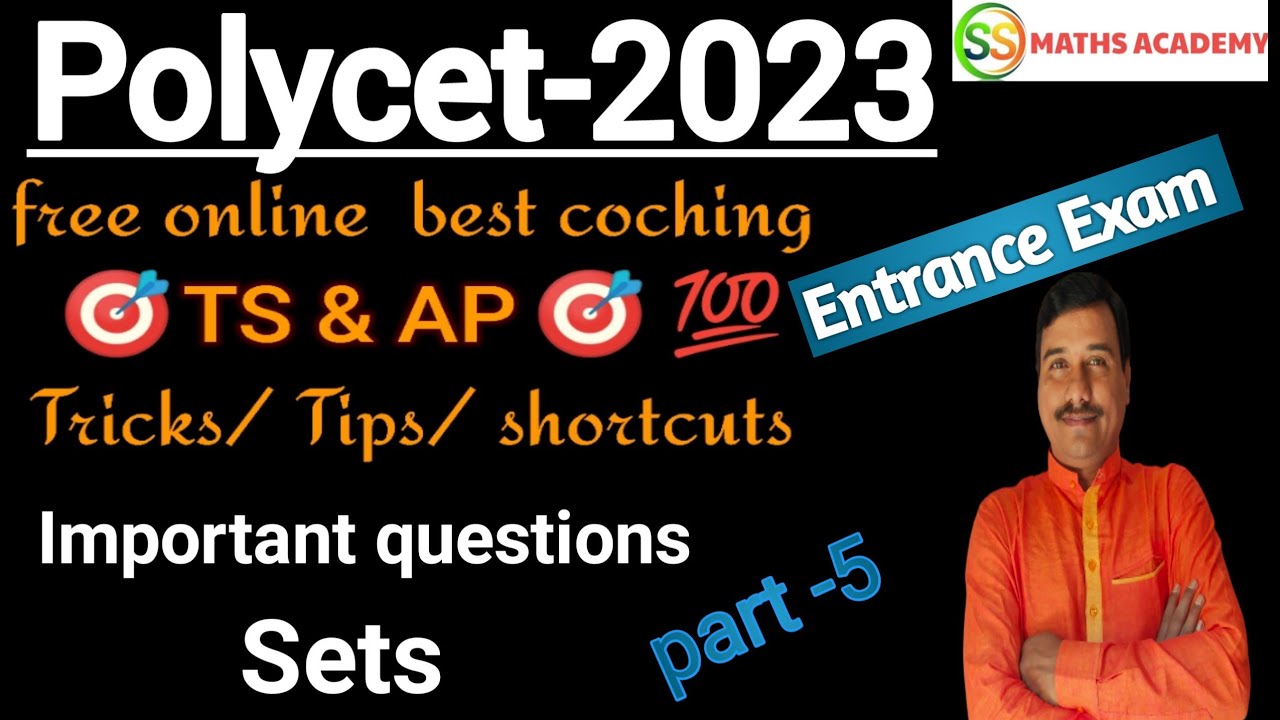 polytechnic | Ts / Ap polycet 2023 | polycet entrance exam 2023 coaching |@ssmathsacademy | sets ...
