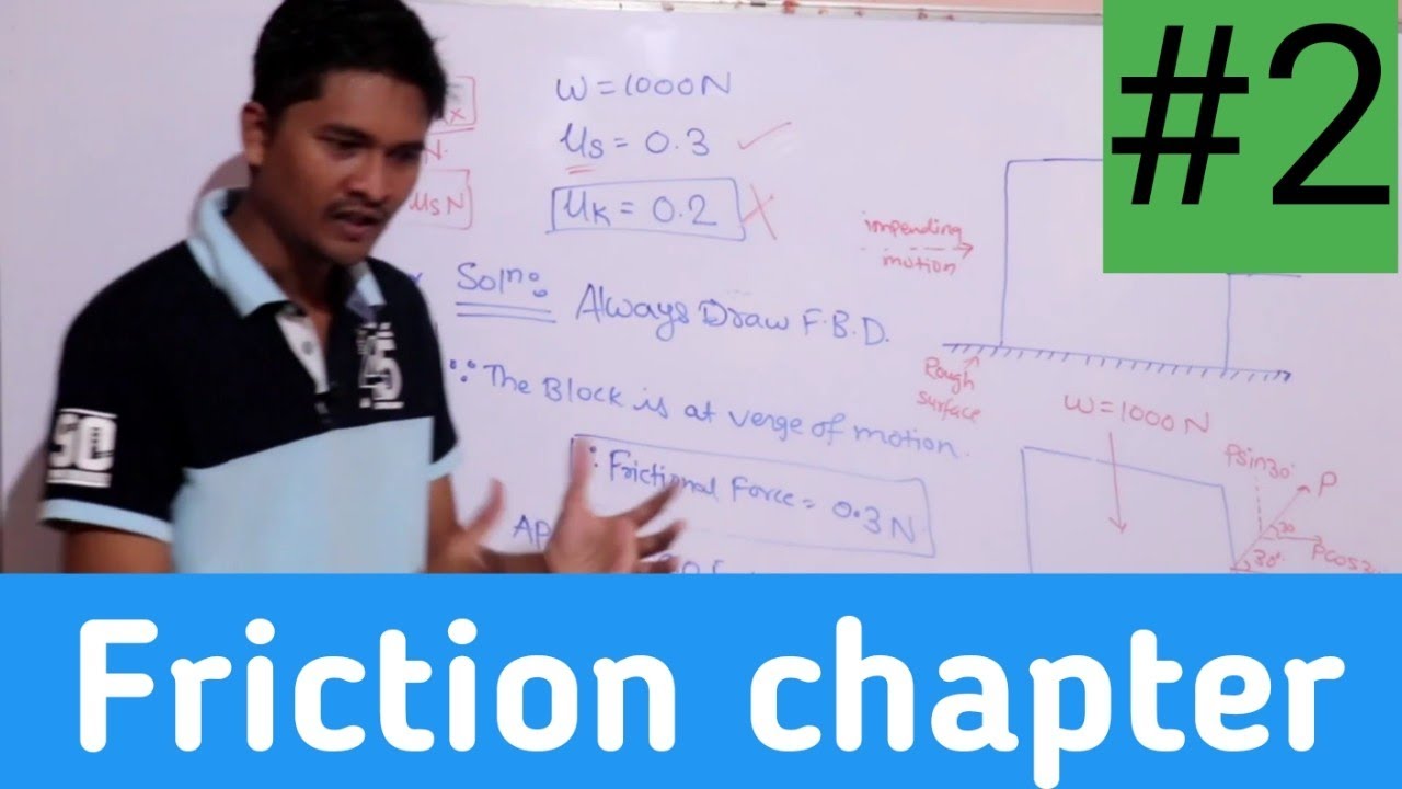 Friction || Lecture 2 || Numericals || Mumbai University - YouTube