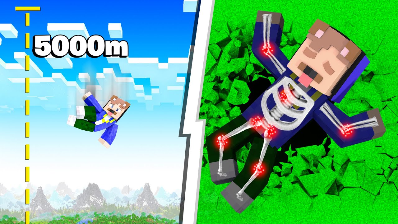 ICH BRECHE MIR JEDEN KNOCHEN IN MINECRAFT! - YouTube