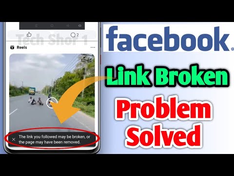 Facebook the link you followed may be broken Problem Solve | Facebook ...