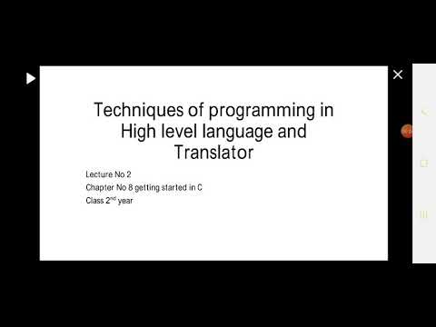 Computer Lecture No 2 Techniques of Programming Language and Translator ...