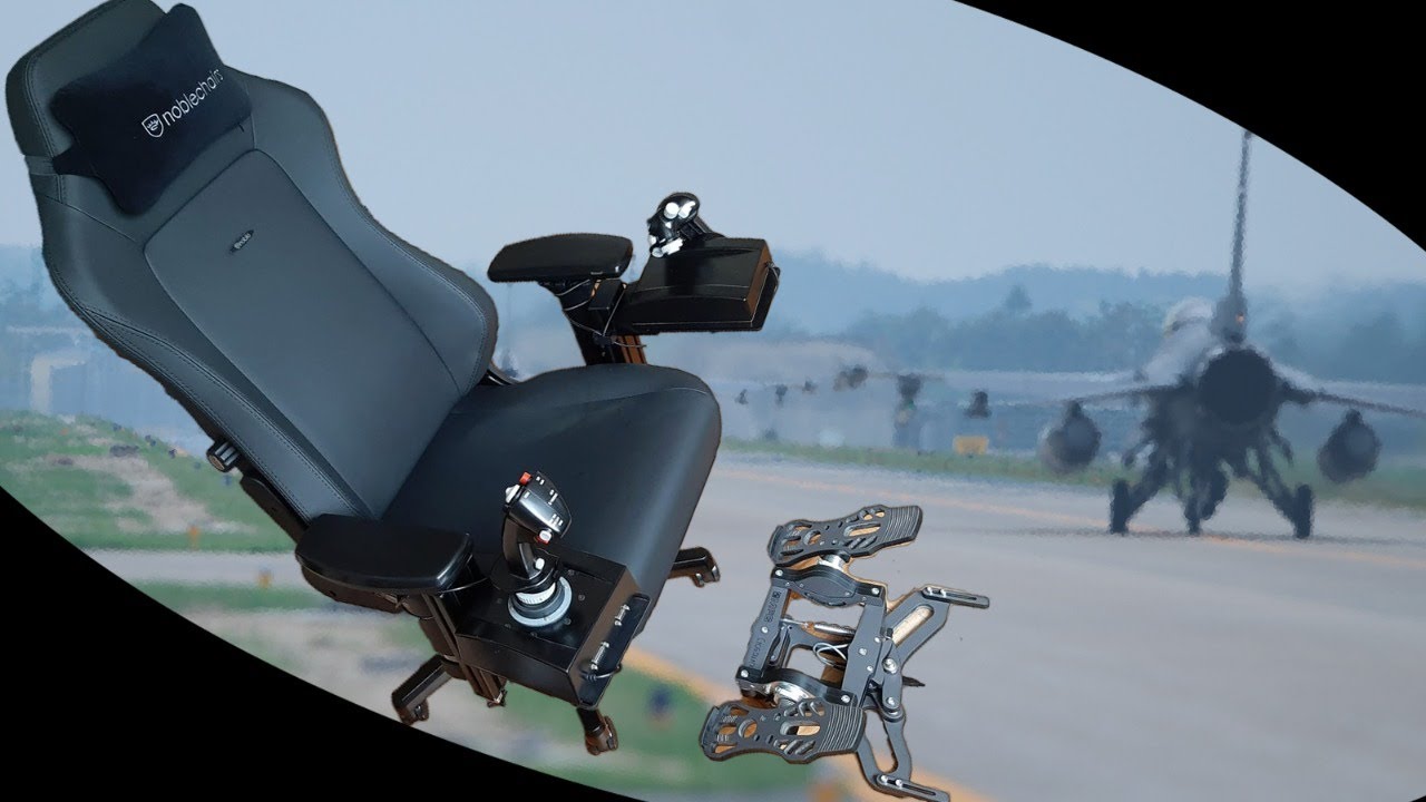Falcon BMS: my new Flightsim chair ! | NobleChairs Hero + Monstertech ...