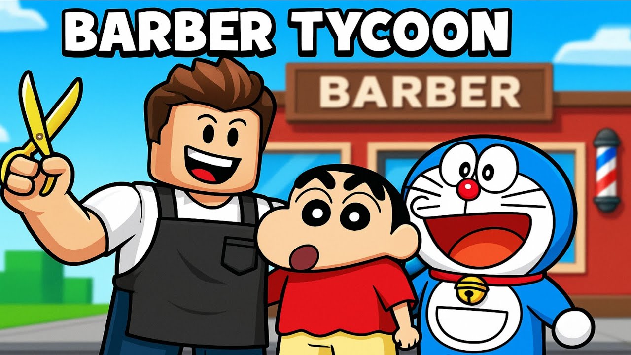 Shinchan & Franklin Play Barber Tycoon in Tamil | Shinchan in Tamil ...