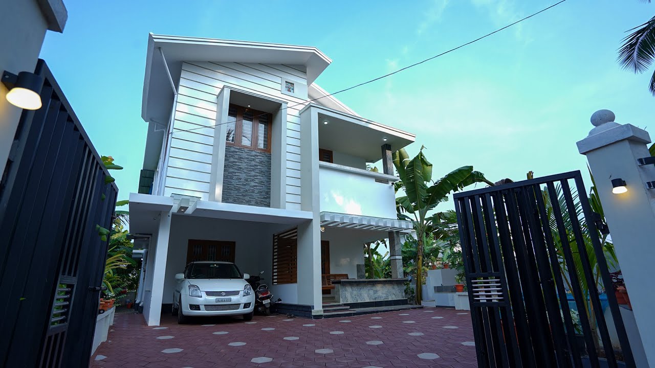 Double storey home with inclined roof and stunning interior design ...