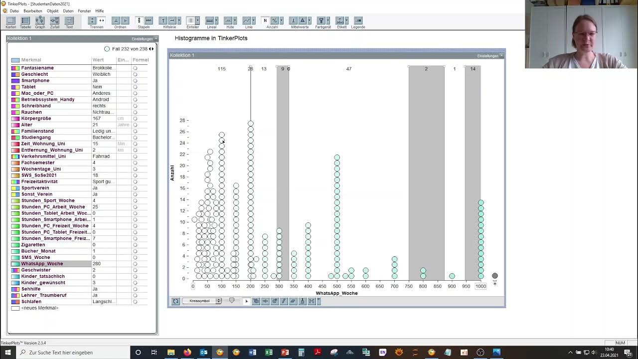 TinkerPlots tutorials deutsch: Histogramm - YouTube