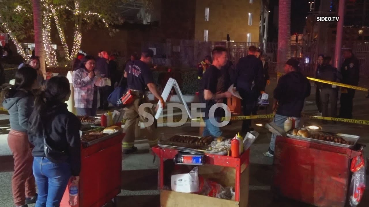 East Village : One Stabbed During Hot Dog Vendor Fight - YouTube