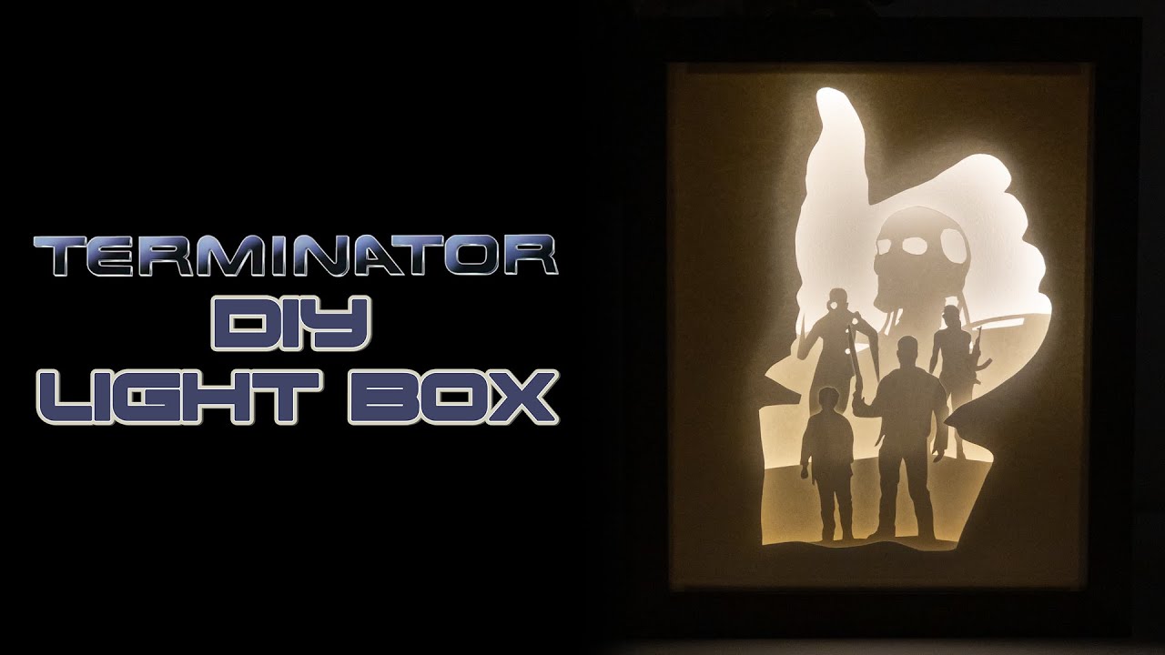 How to Make The Terminator Paper Cut Light Box | DIY Tutorial - YouTube