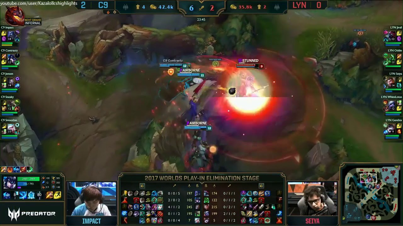 Cloud 9 vs Lyon Gaming Highlights Game 3 - S7 Worlds 2017 Play in Grand Final 1 of 4 - C9 vs LYN ...