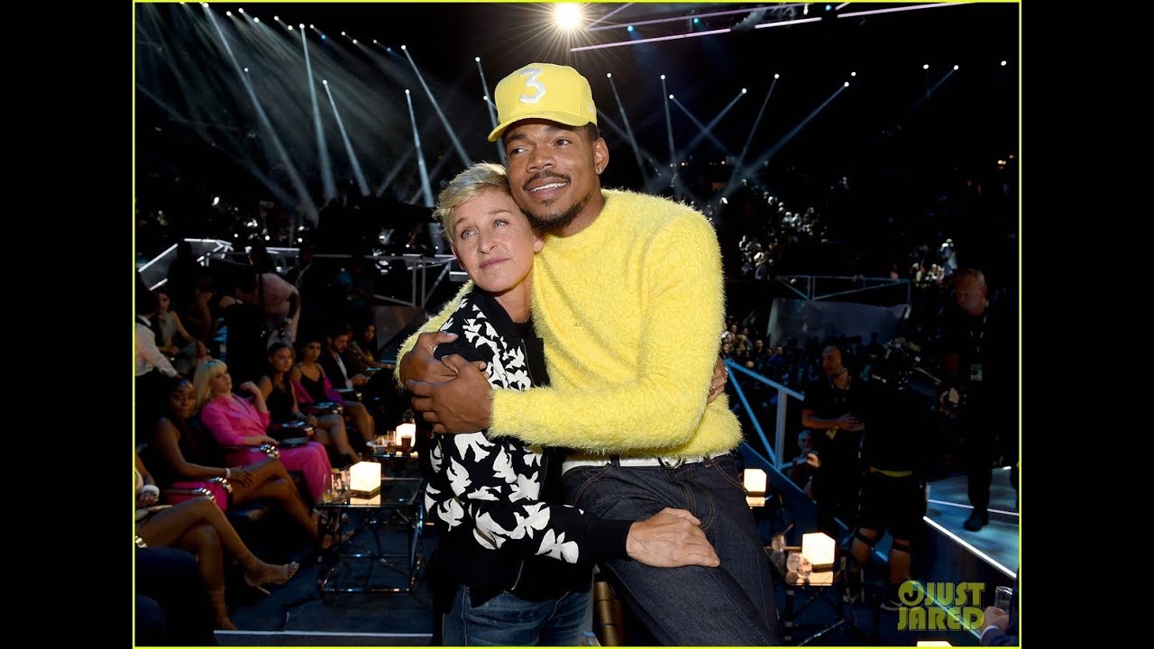 Ellen DeGeneres & Chance the Rapper Hug It Out at MTV VMAs 2017 - YouTube